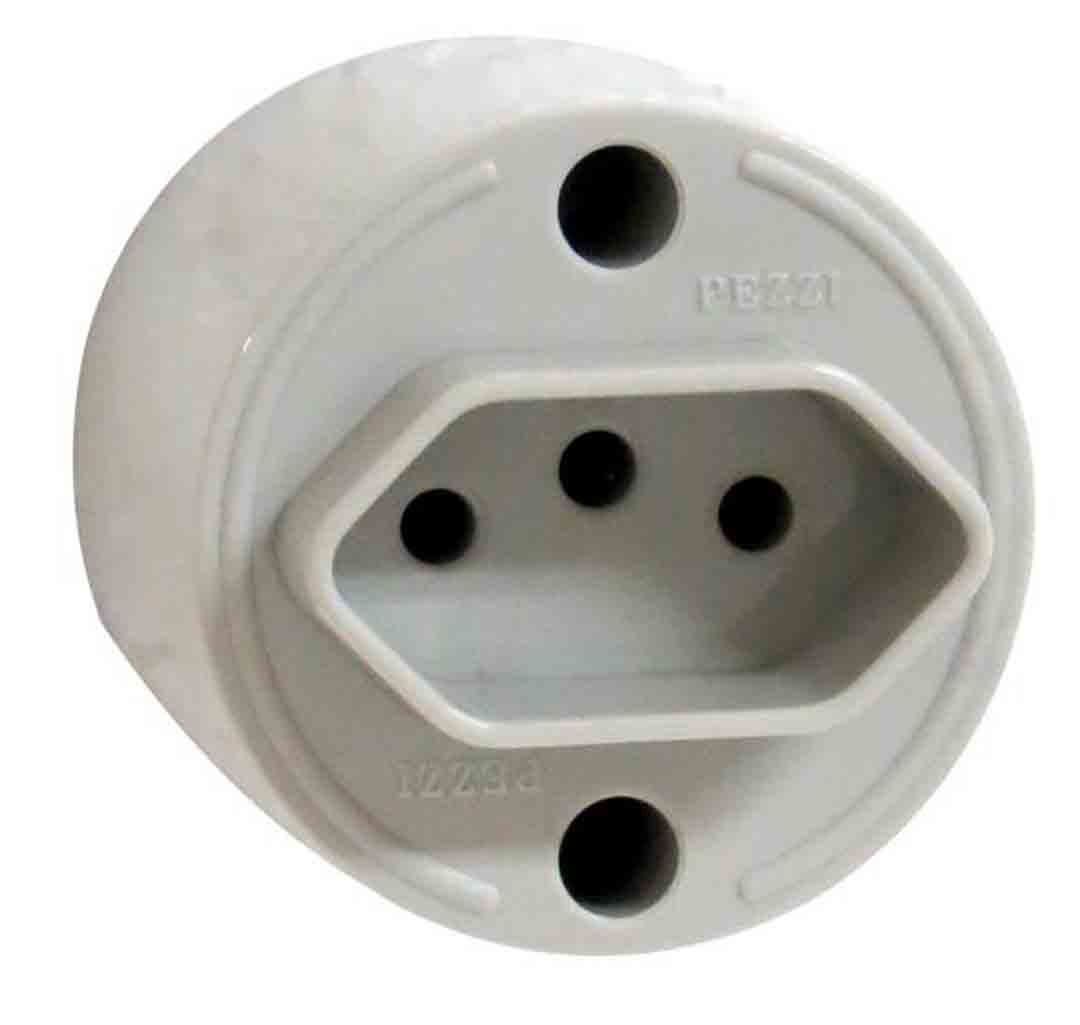 TOMADA EXTERNA REDONDA 2P+T 250V 20A - Box Distribuidor